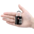 AMIR TSA Approved 3-Digit Padlock, Security Lock for Luggage Travel, 2 ...