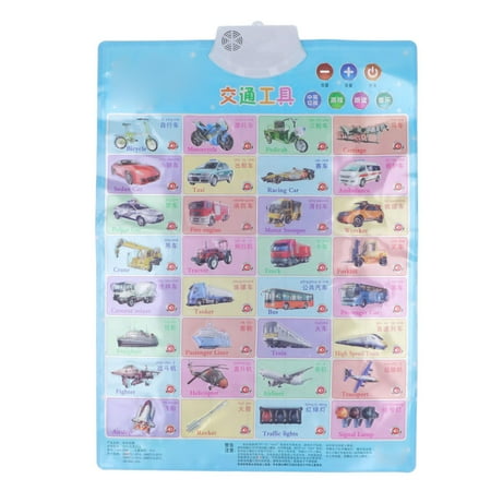 Electronic Wall Vehicle Chart Double Sided with Music Educational ...