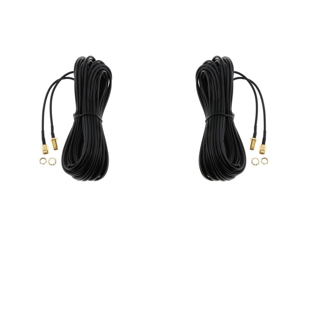 Adaptador de 2 piezas Hugo Cable de extensión RP SMA a RP SMA para ...