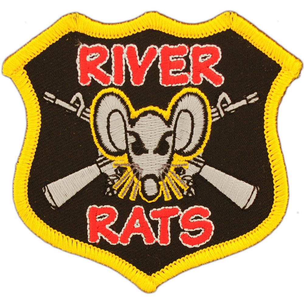 Vietnam River Rats Patch Black & Red 3" - Walmart.com - Walmart.com