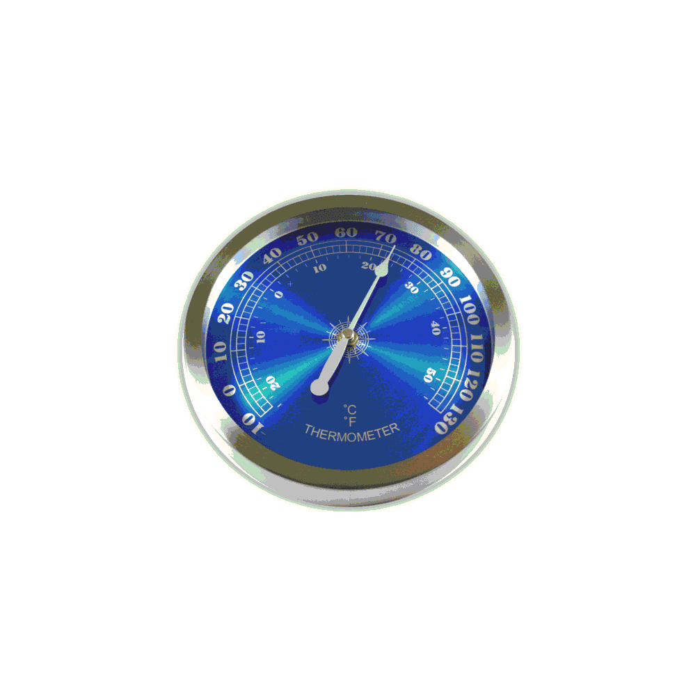 Ambient Weather WS-208T 9" Brushed Aluminum Contemporary Thermometer ...