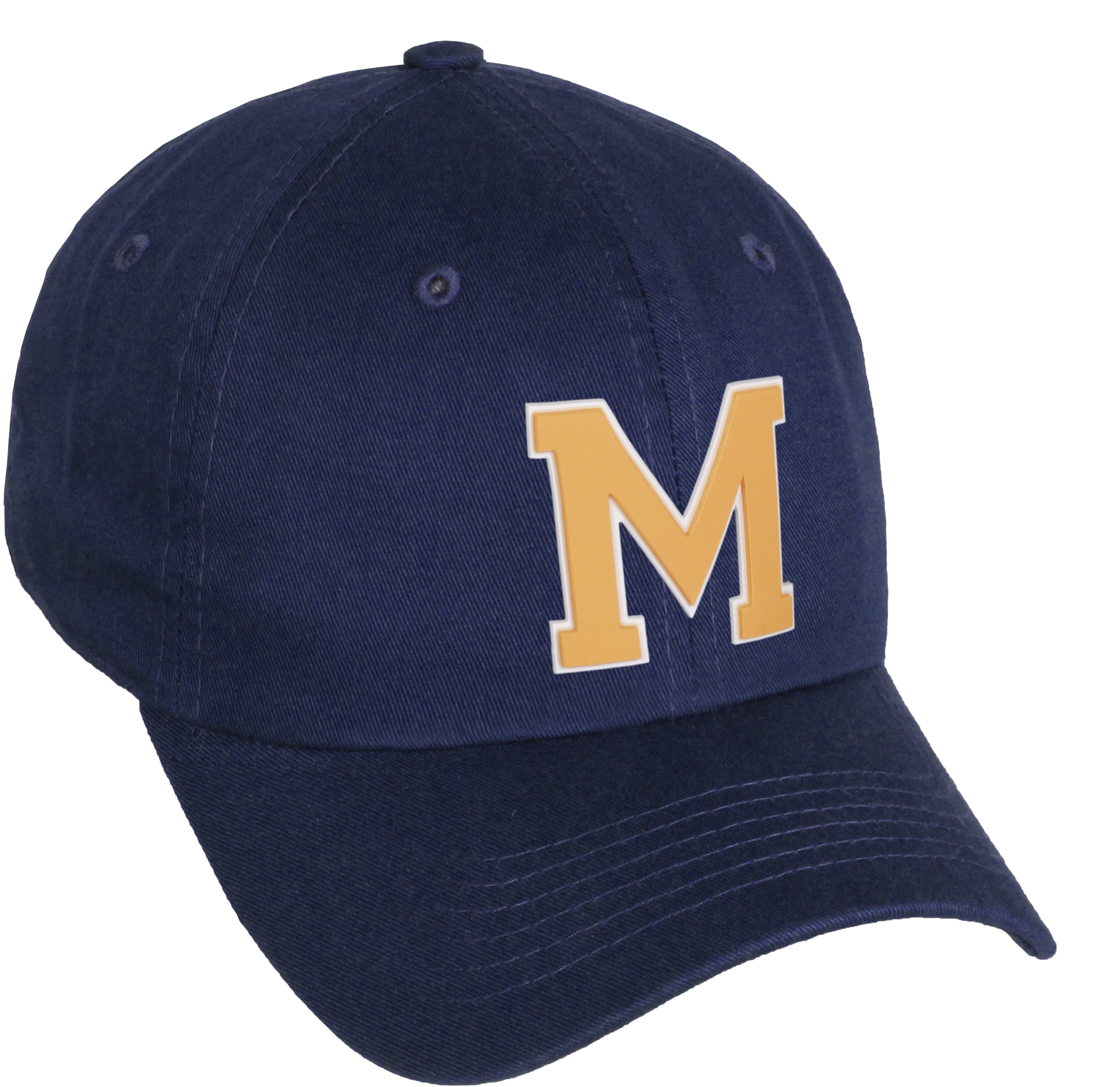 Daxton Classic 3D Varsity White Neon Orange Initial Letters Baseball ...