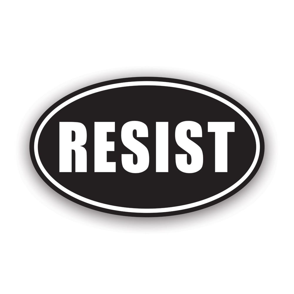 Oval Resist Sticker Decal - Self Adhesive Vinyl - Weatherproof - Made ...