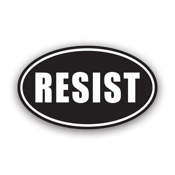 Oval Resist Sticker Decal - Self Adhesive Vinyl - Weatherproof - Made ...