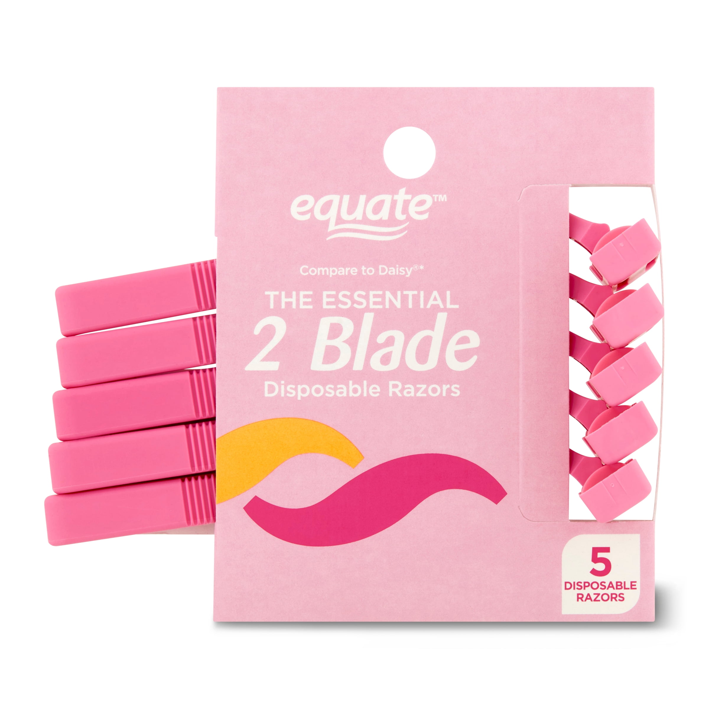 Equate The Essential 2 Blade Disposable Razors, 5 count - Walmart.com