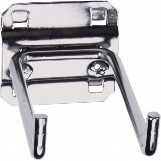 Triton 1/4" Diam, Double Rod 90° End Bend Pegboard Hook 4" Projection ...