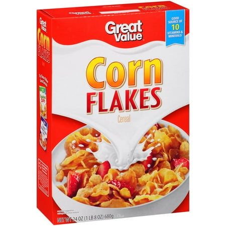 Great Value Corn Flakes Cereal, 24 oz - Walmart.com