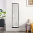 Mainstays 13x49 Black Rectangle Large Wall Mirror for Bathroom or ...