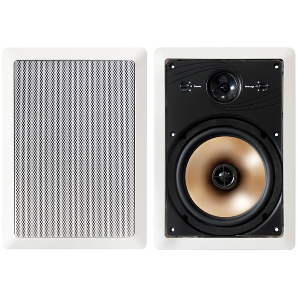 Bic America HT8W 8" 3-way Acoustech Series In-wall Speakers - Walmart ...