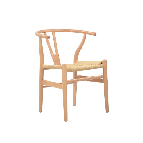 Silla Réplica CH24 Wishbone Estilo Contemporáneo Color Natural GAIA ...