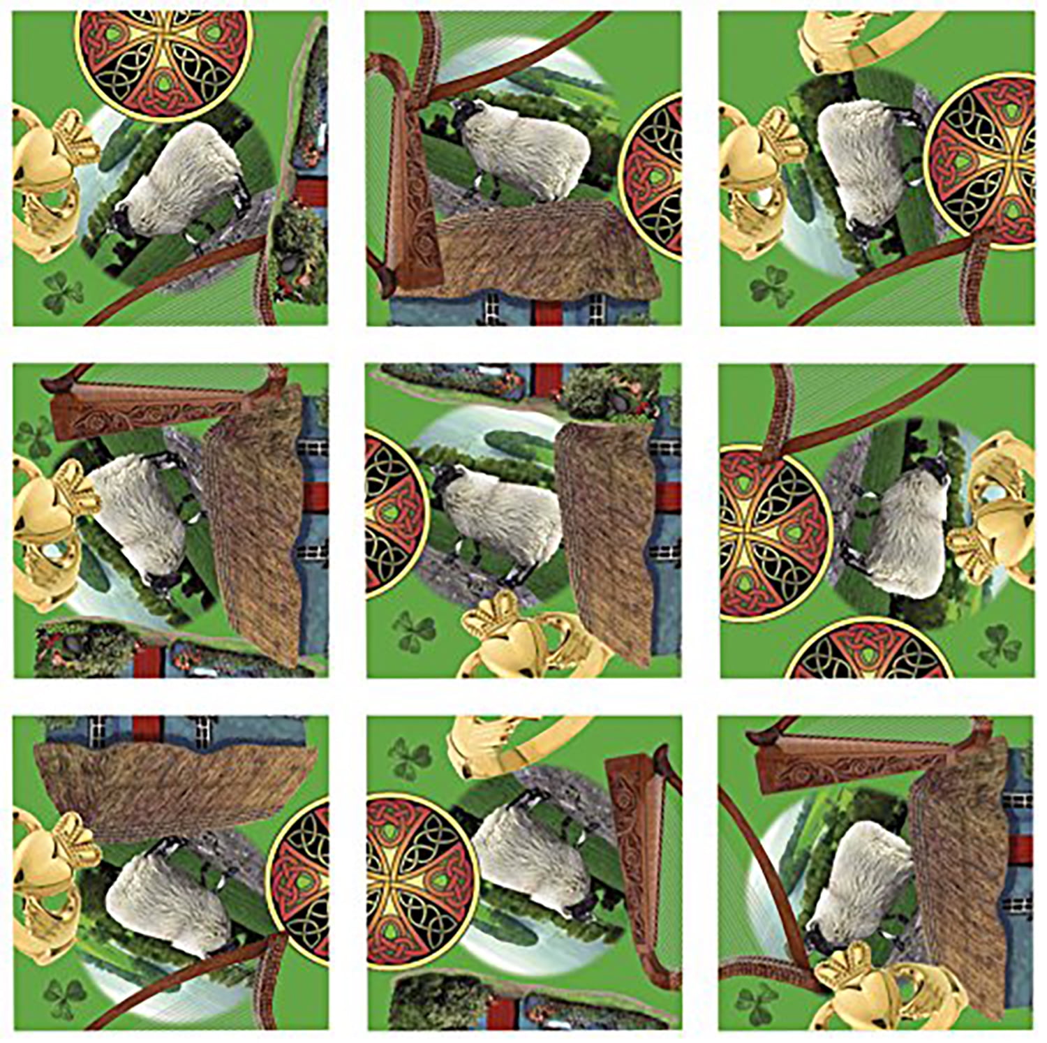 B Dazzle Irish Heritage Scramble Squares 9 Piece Puzzle - Walmart.com ...