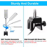 DaToo Aquarium Light Clamp Fish Tank Light White and Blue LEDs 3W ...