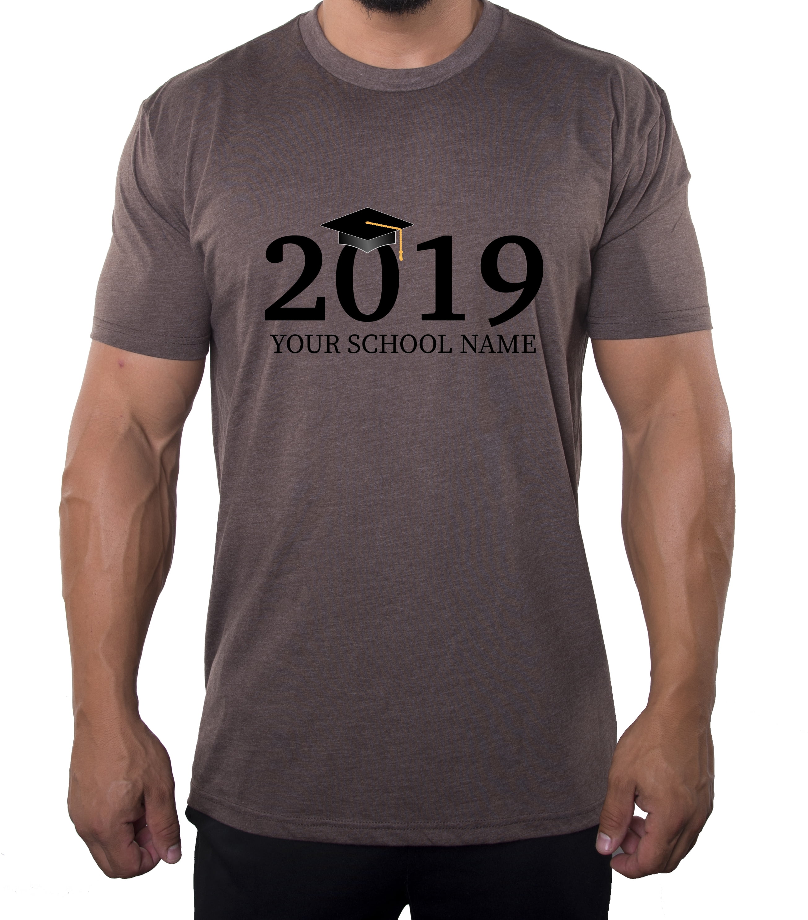 Senior Men's T-shirts, Class of 2019 Customized Shirts, Graduation T ...