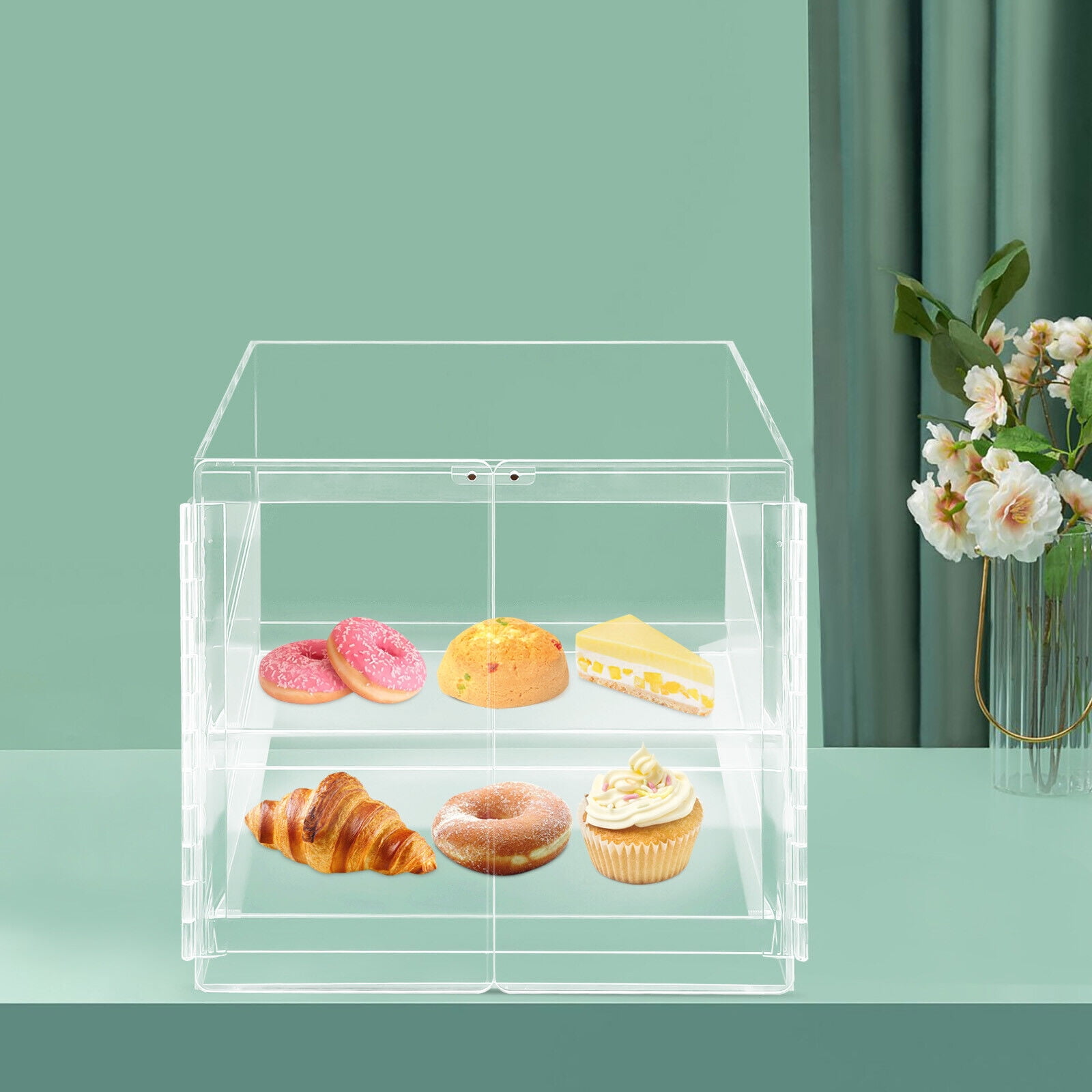 Lightweight Acrylic Display Case Pastries Muffins Show Case Hotel ...