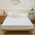 Fitted Sheet Mattress Protector 220x180cm Polyester | Solid Color, Ash ...