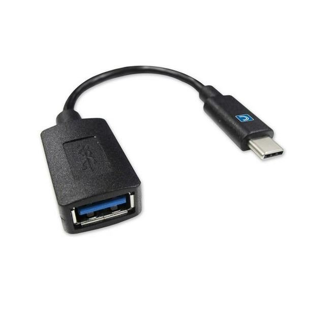 Type C Male to USB 3.0A Female Adapter Cable 4 in. - Walmart.com ...