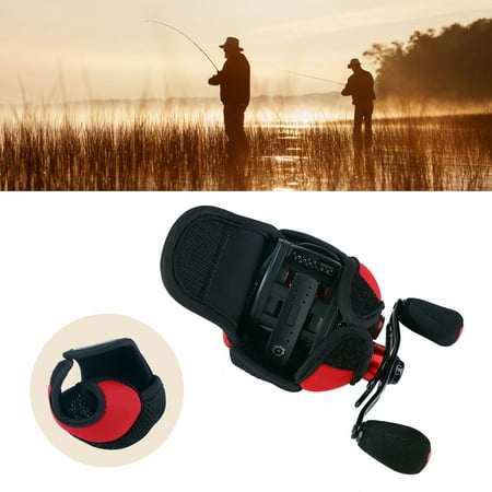 Fish Reel Protector, 19-20g Black/Red Fishing Reel Bag, Nylon+Neoprene ...