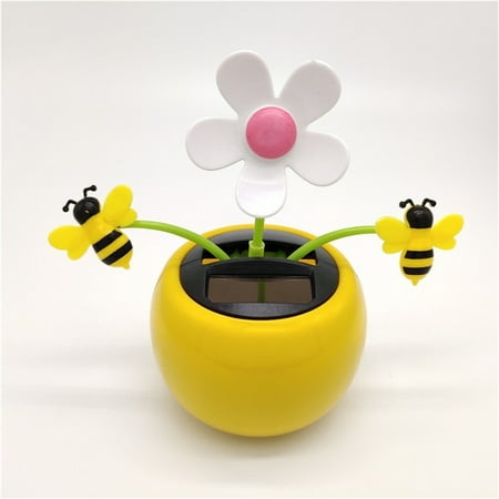 New Solar Powered Flip Flap Dancing Bee Flower for Decor Dancing Flower ...
