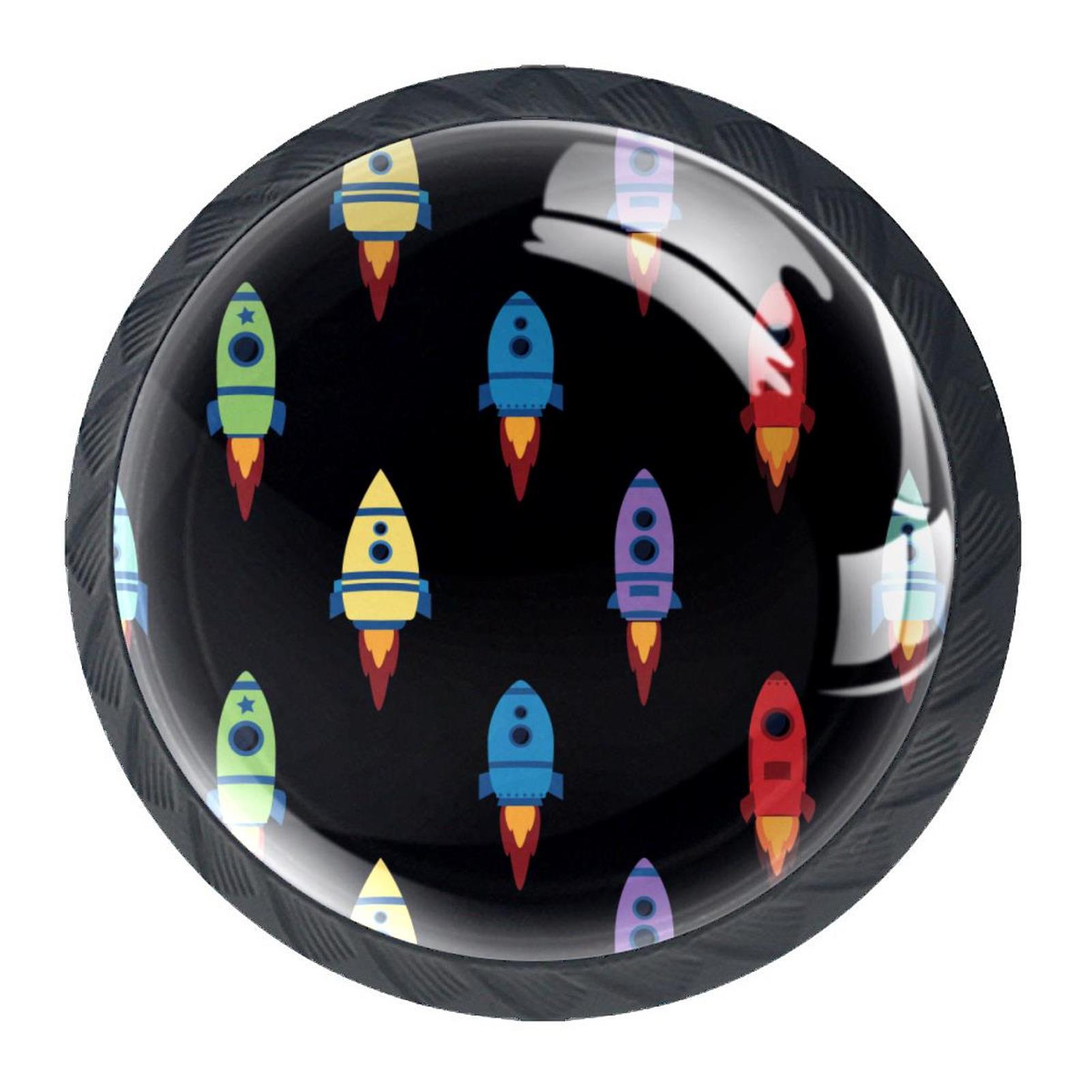 4 Pcs Spaceship Knobs for Kitchen Cabinet Cupboard Dresser Bookcase ...