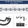 Double Curtain Rod，Blackout Wrap-Around Curtain Rods for Windows 48 to ...