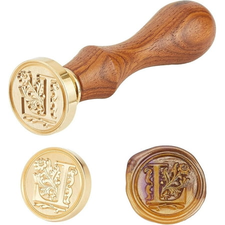 LLC Diy Alphabet Letter Seal Stamp Set with Wooden Handle, Letter L ...