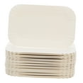 LOLIPPYY Bulk Disposable Heavy Duty Paper Cake Boards White Rectangular ...