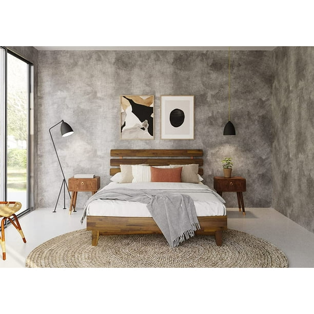 Bme Queen Size | Caden Deluxe Wooden Bed Frame with Adjustable ...