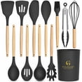 UYGDUY-Silicone Cooking Utensils Set (12 PCS), Heat Resistant 446°F ...