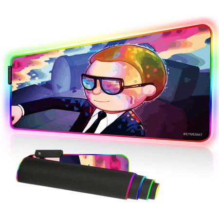 Bimormat RGB Gaming Mouse Pad Large Mouse Mat XXL Extended Glowing ...