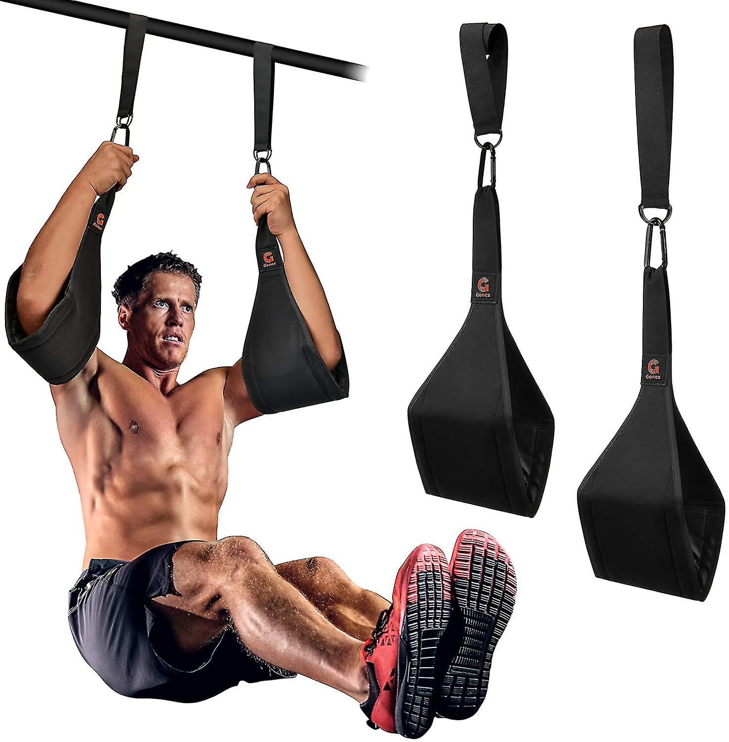 Adjustable Arm Hanging Ab Straps For Pull Up Bar Abdominal Muscle ...