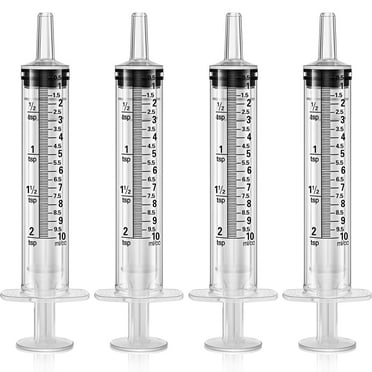 FifthPulse 5 ml Syringe without Needle - 5 Pack of Disposable Syringes ...