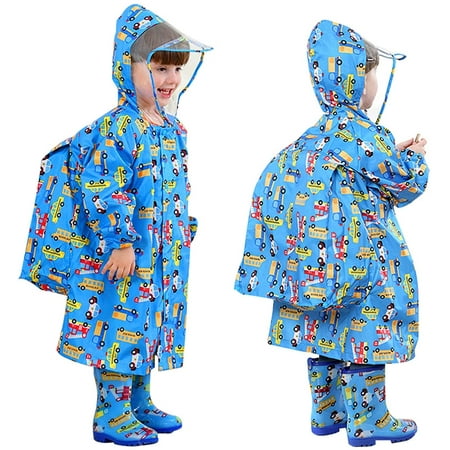 Kids Rain Suit Waterproof Coverall Toddler Rainsuit Outdoors Rain Wear Baby Boy Girl Raincoat ...