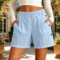 Casual Shorts For Women Button Front Pocketed Pull On Travel Day Modern ...