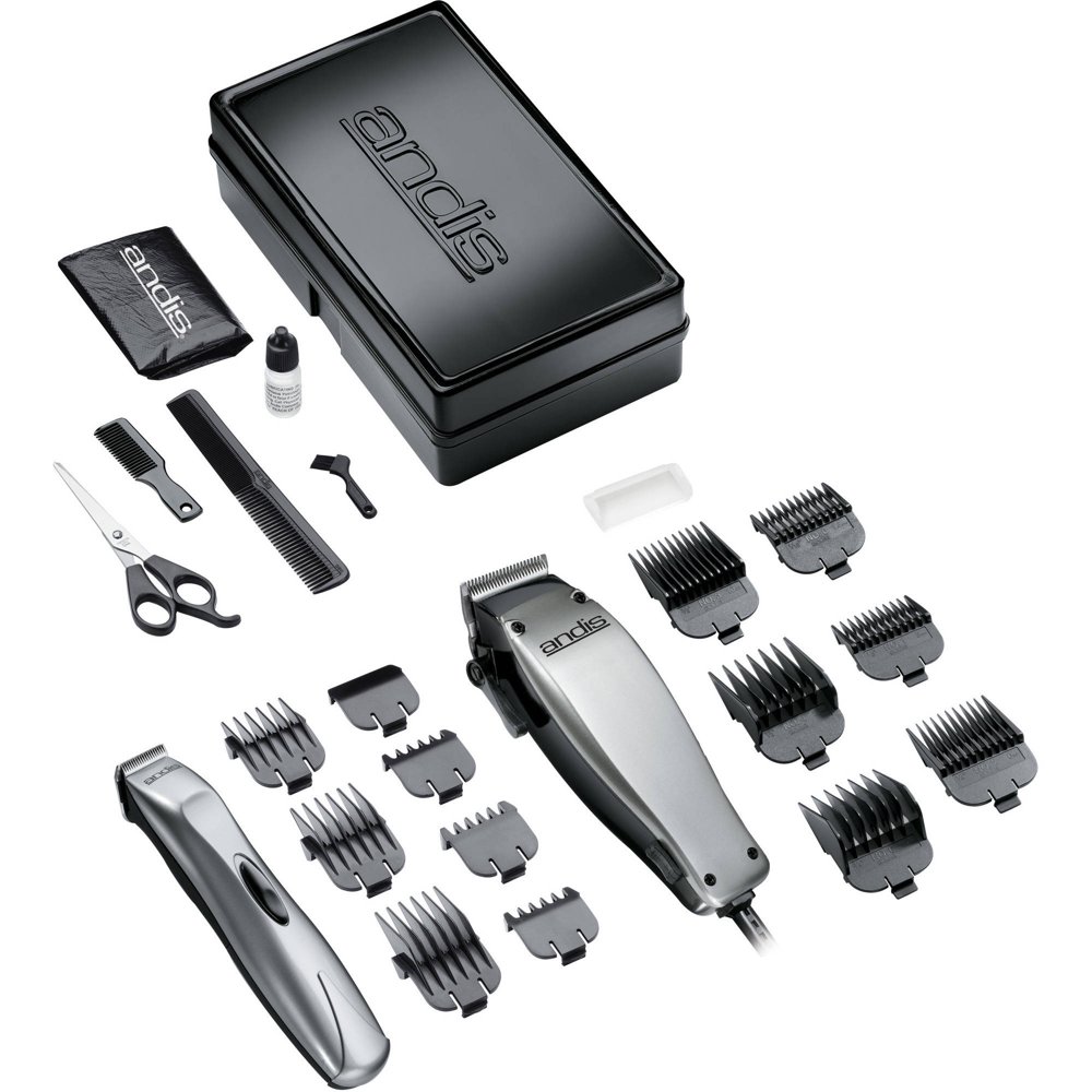 Andis Clipper and Trimmer Combo Kit, Silver, 23-Pieces - Walmart.com ...