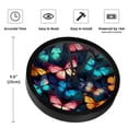 Butterfly 9.8 Inches Wall Clock, Silent Non-Ticking Round Digital Clock ...