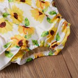 Izhansean 3PCS Newborn Baby Girl Summer Clothes Floral Romper Jumpsuit Shorts Outfits Set Yellow ...