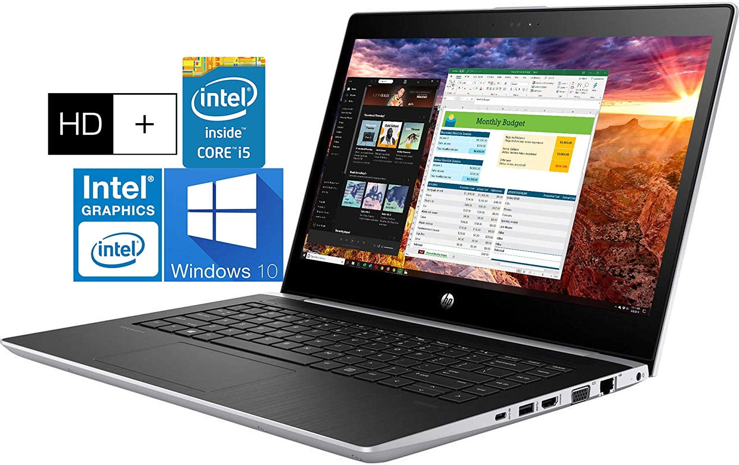 Hp Probook 14" 440 G5 Notebook, Quad Core i5-8250U Upto 3.4GHz, 32GB ...