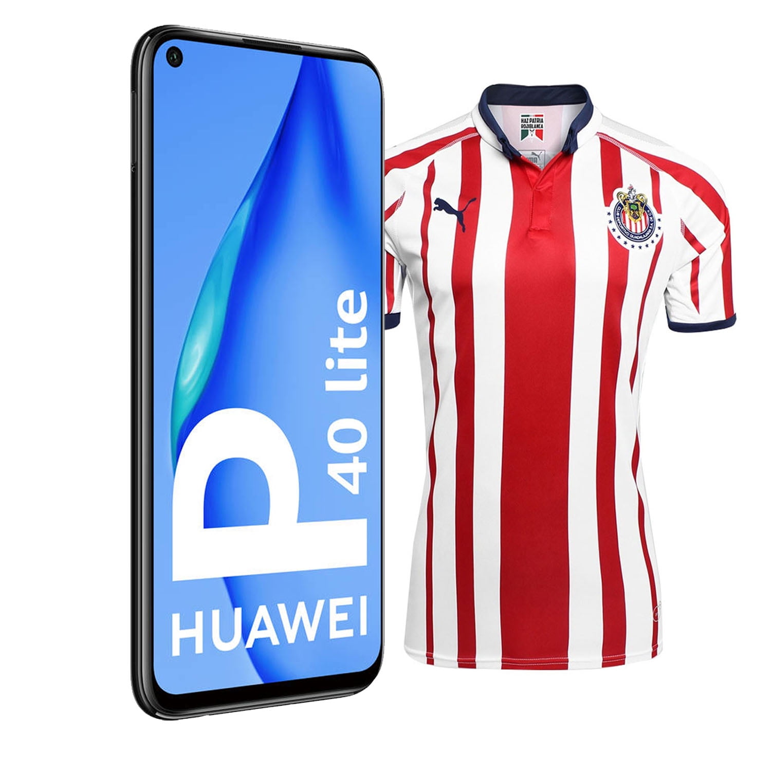 Smartphone Huawei P40 Lite 128GB más Jersey Chivas - Negro | Bodega ...