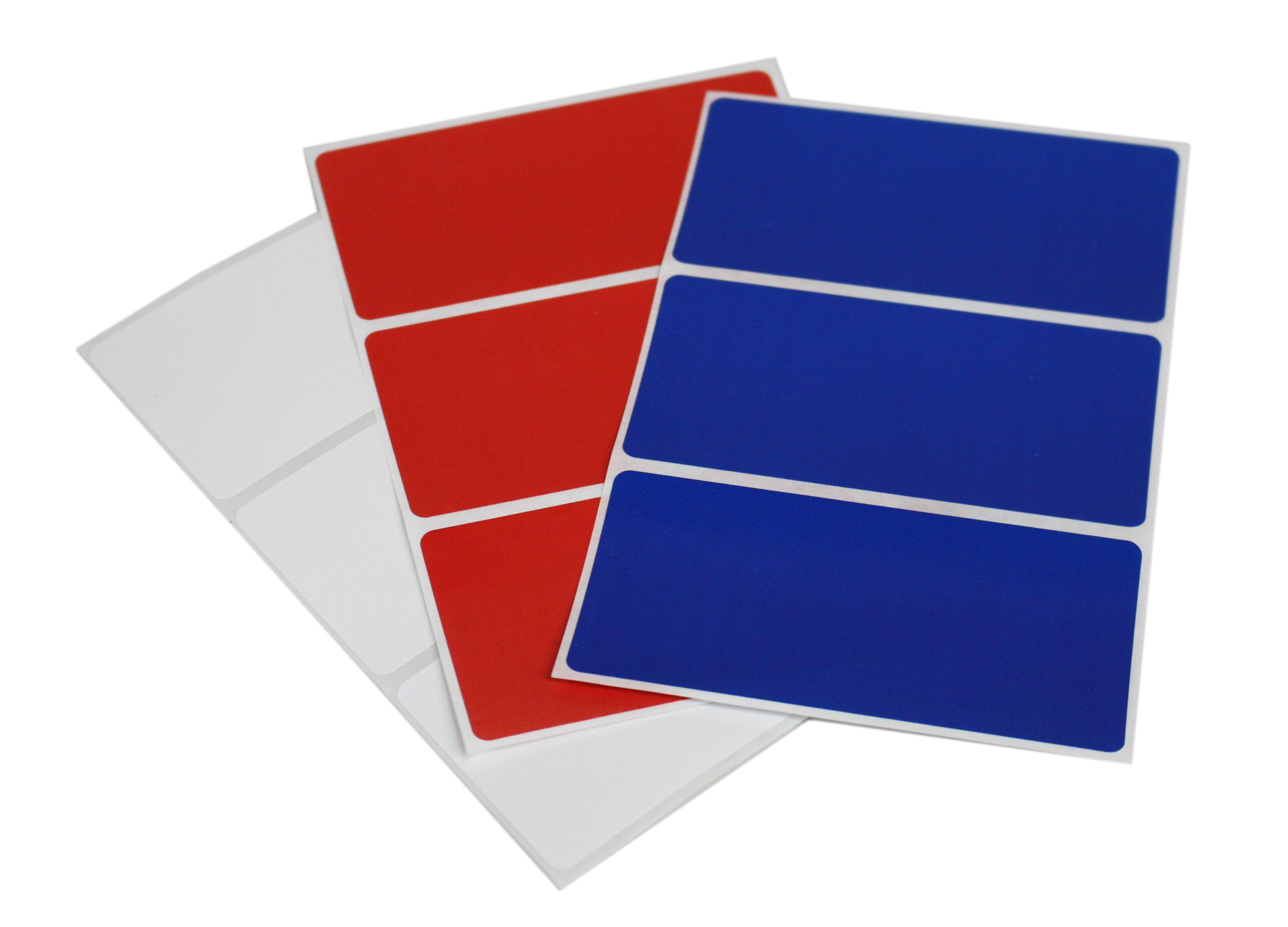 Red, White and Blue rectangular labels 4x2 perfect for party favor tags ...