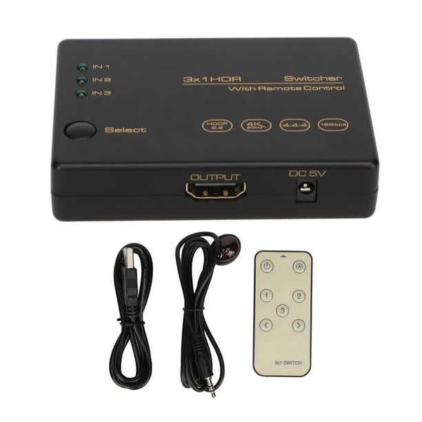 HD Multimedia Switch,4K HD Switcher 3 KHD Splitter Video Splitter ...