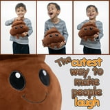 Twiddler Toys Poop Emoji Fart Noise Maker - Large 11” Plush Toy Makes ...