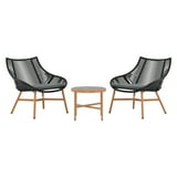 HOMETRENDS Skyler 3-Piece Patio Chat Set - Black - Walmart.ca