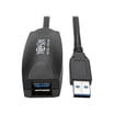 Tripp Lite USB 3.0 SuperSpeed A/A Active Extension Cable, 16', U330-05M ...