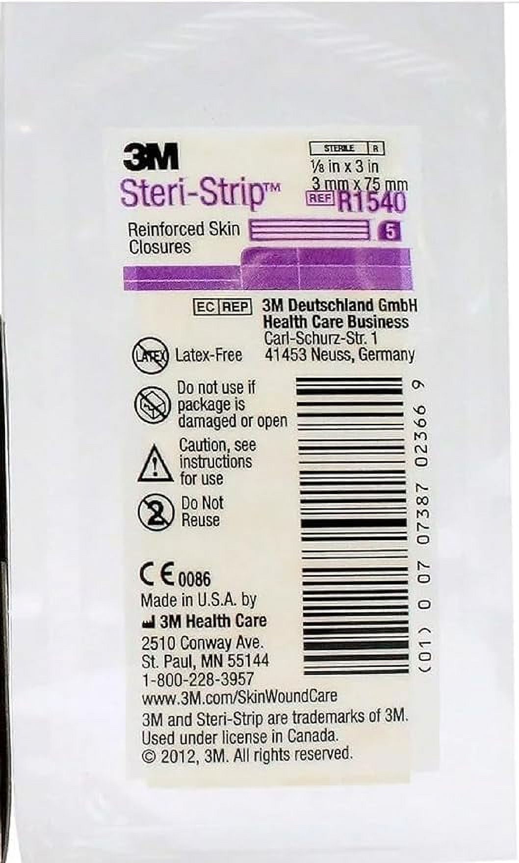 3M Skin & Wound Closure Strips - Reinforced & Sterile Adhesives for ...