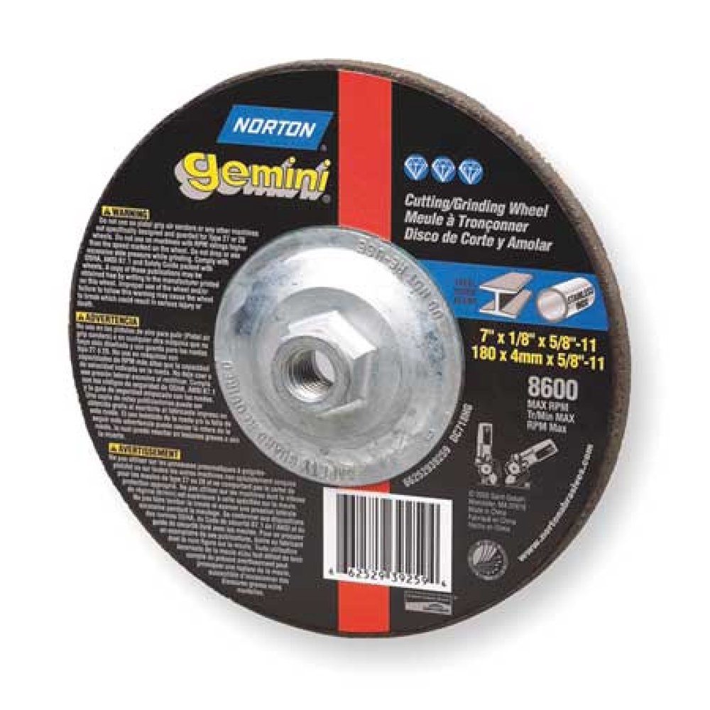 NORTON 66252841903 Gemini Wheel T27 4 1 2 X 3 32 X 5 8 11 Walmart norton-66252841903-gemini-wheel-t27-4-1-2-x-3-32-x-5-8-11-walmart