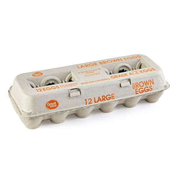 Great Value Jumbo Brown Eggs, 12 Count - Walmart.com