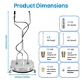 Pressure Washer Floor Attachment, 24 in 2000-4500 PSI Stainless Steel ...