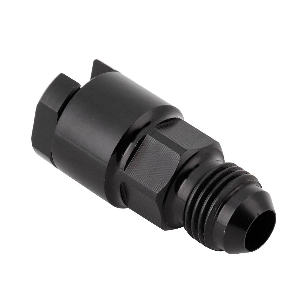 Qiilu Quick Connect Fitting Line Adapter Connector for Fuel Rail 6AN to ...
