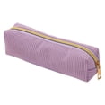Corduroy Pencil Case Design Large Capacity Zip up Pouch for Makeup ...