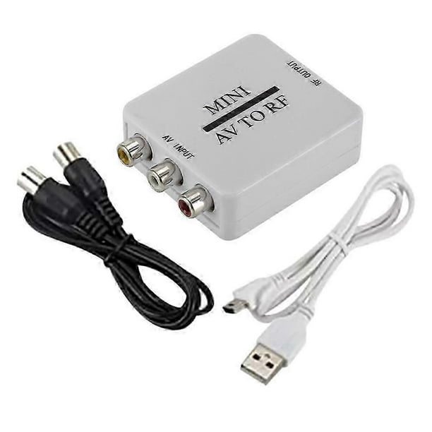 / A / V Composite Video Cable to RF / Coaxial / Coaxial Converter ...
